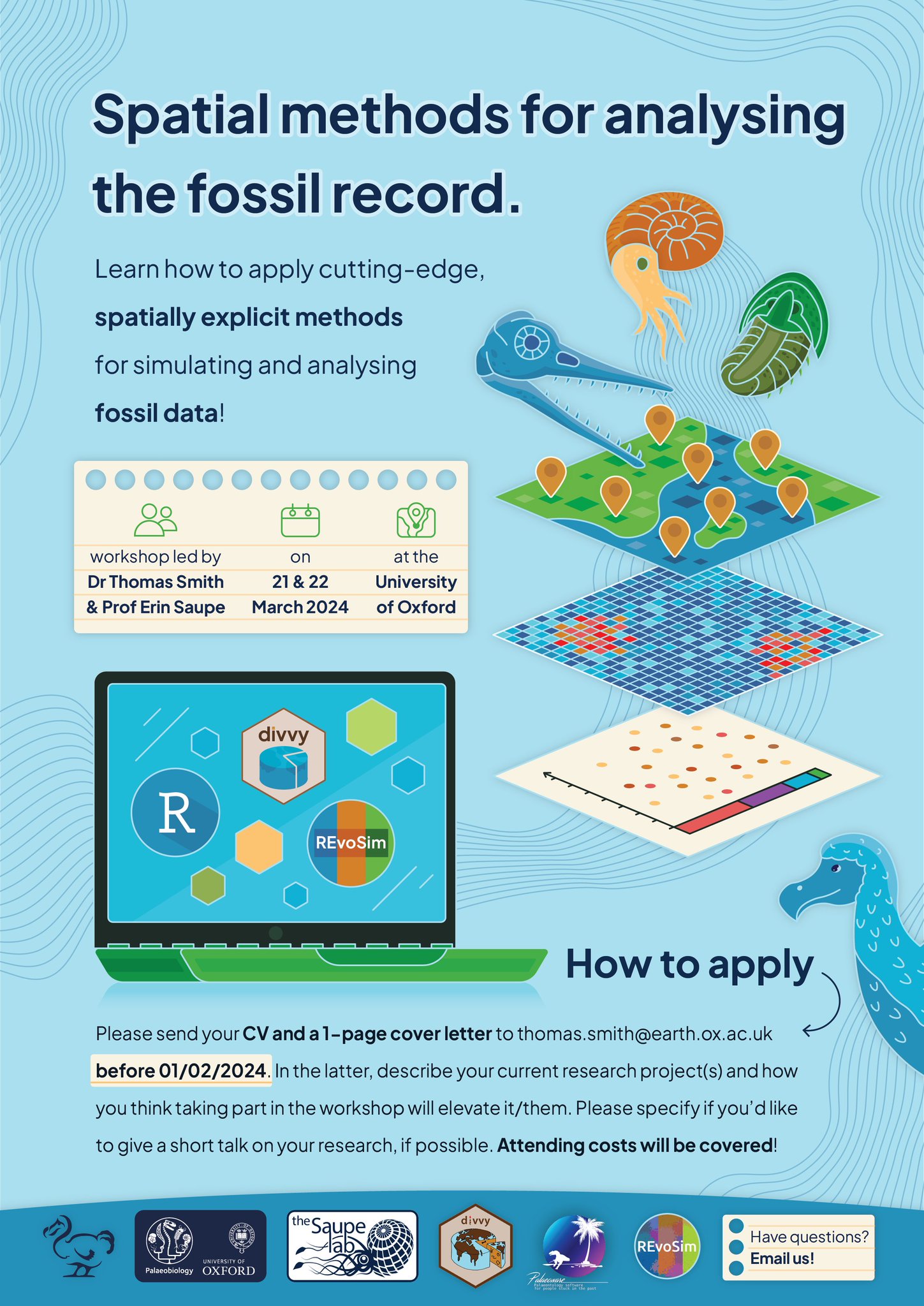 Free spatial methods workshop for analysing the fossil record at Oxford ...